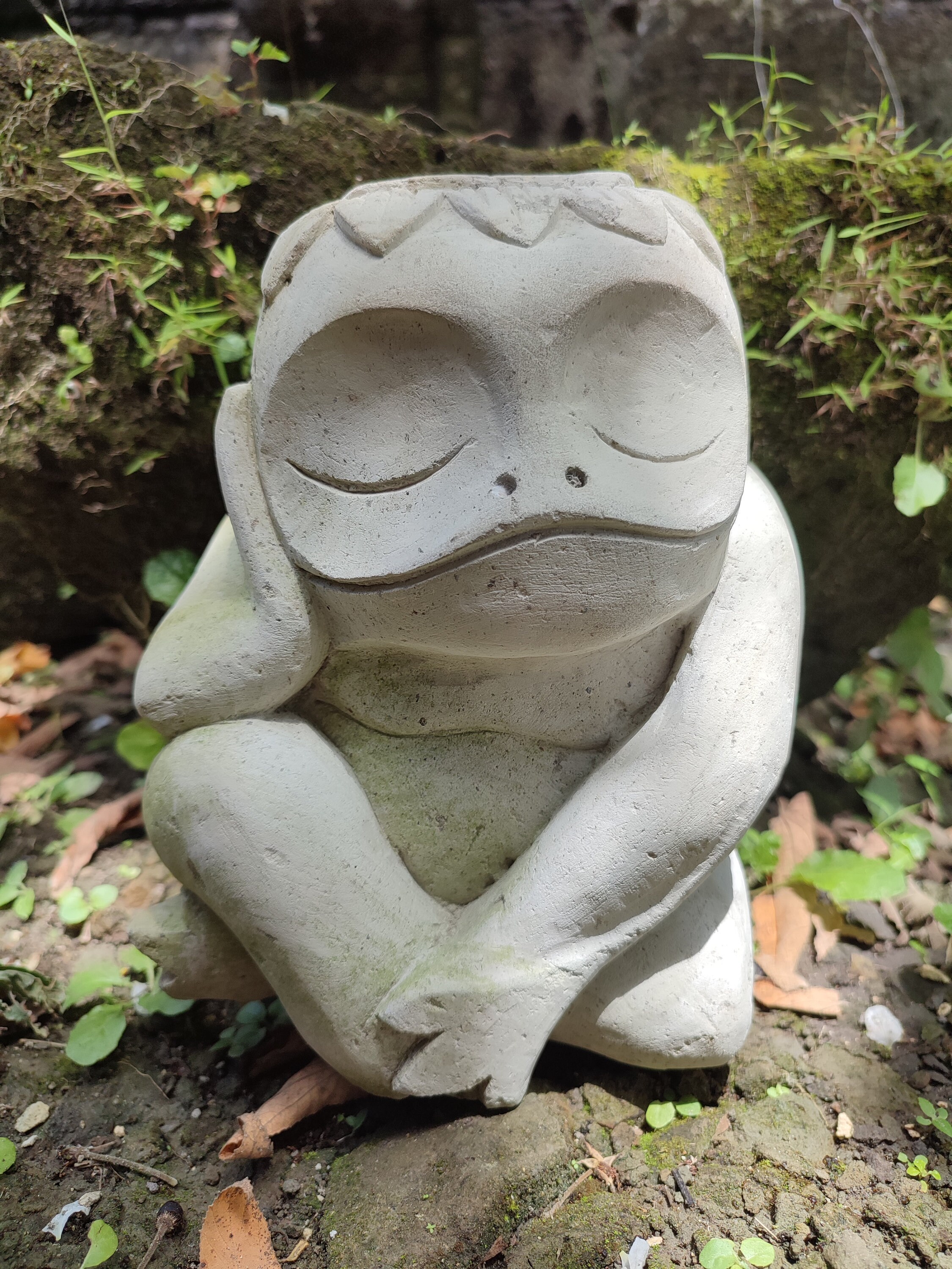 Cute Sleeping Kappa Statue : Nature Décor for Garden Kappa - Etsy