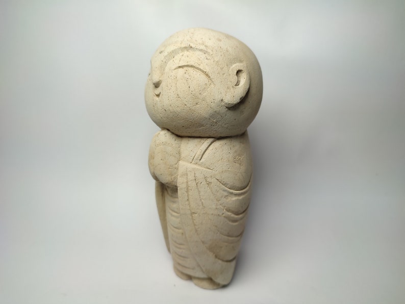 Standing Smiling Jizo Sculpture Statue : Nature Décor for Garden | Jizo ...