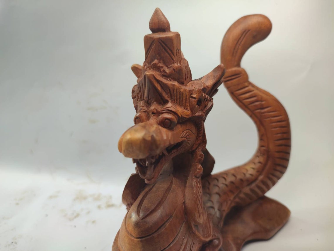 Ananta Boga Dragon Balinese Myth Animal Wood Sculpture, Decor for ...