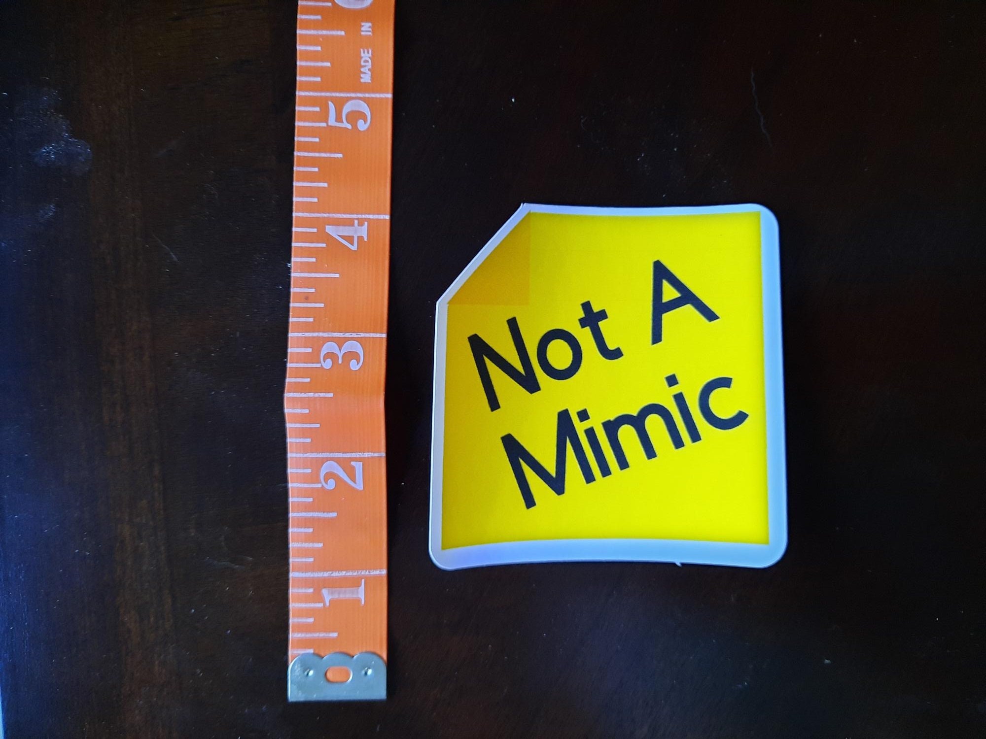 Not A Mimic Sticky Note Sticker - Etsy
