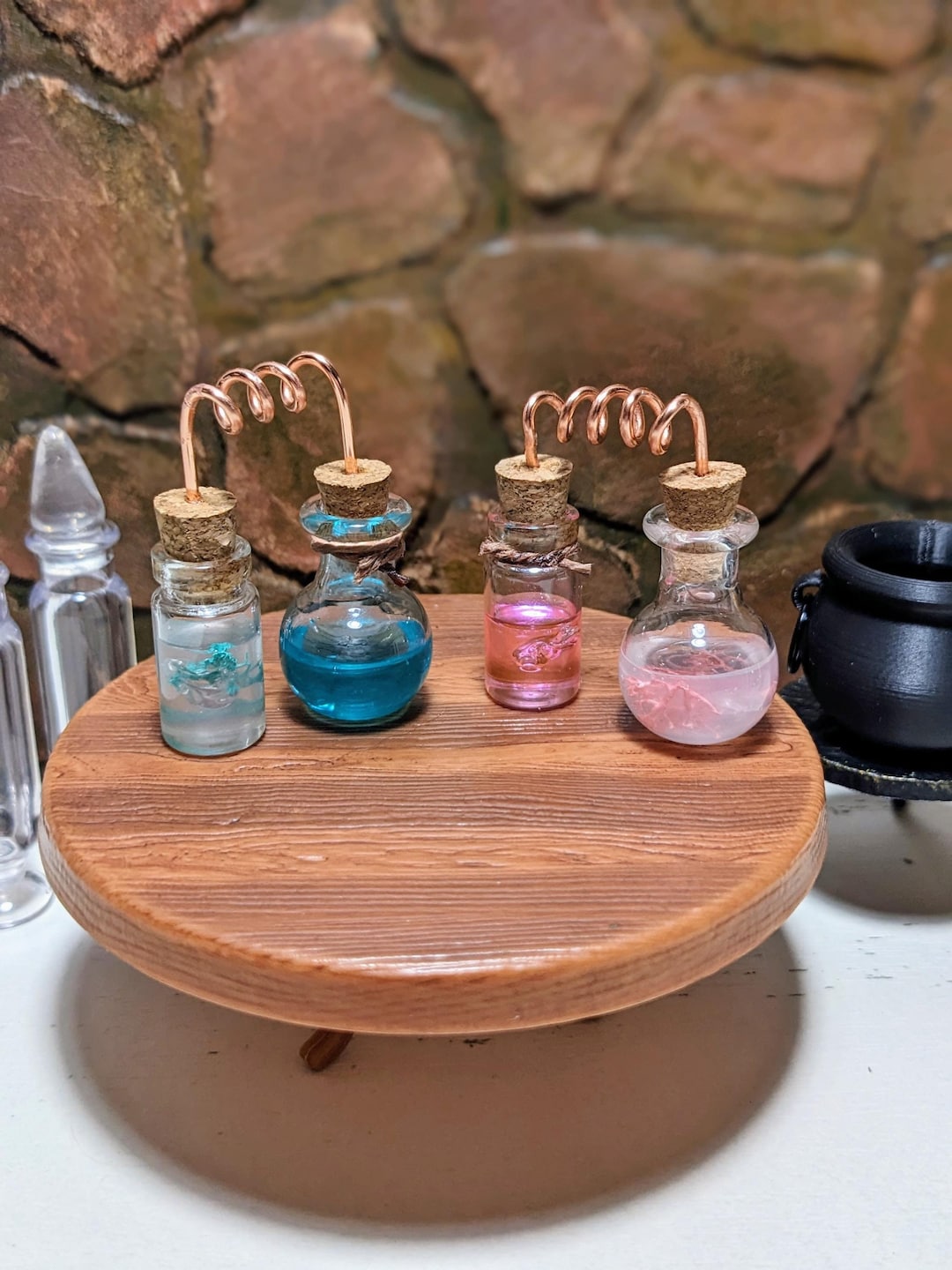 Mini Alchemy Bottles | Miniature Potions | Dollhouse Potion Bottles ...