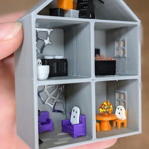 1:12 DIY Halloween Dollhouse | Dollhouse for a Dolls House | Dollhouse ...