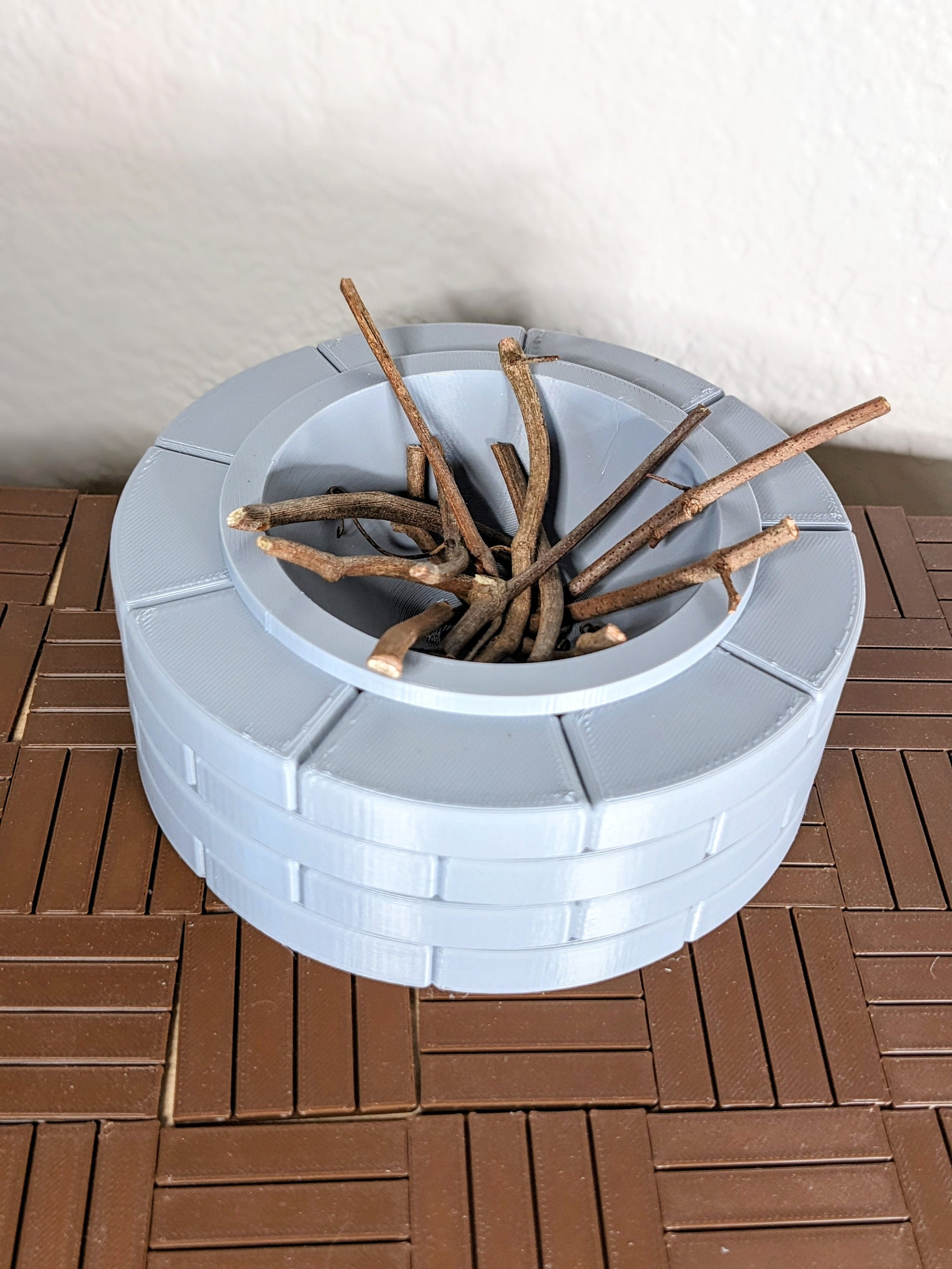 1:6 Dollhouse Fire Pit Miniature Fire Pit Dollhouse Furniture Dollhouse ...