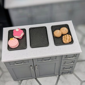 1:12 Bakery Trays | Dollhouse Bakery Tray | Miniature Bakery Dishes ...