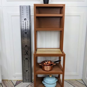 1:12 Bakers Rack | Miniature Shelf Organizer | Dollhouse Bakers Rack ...