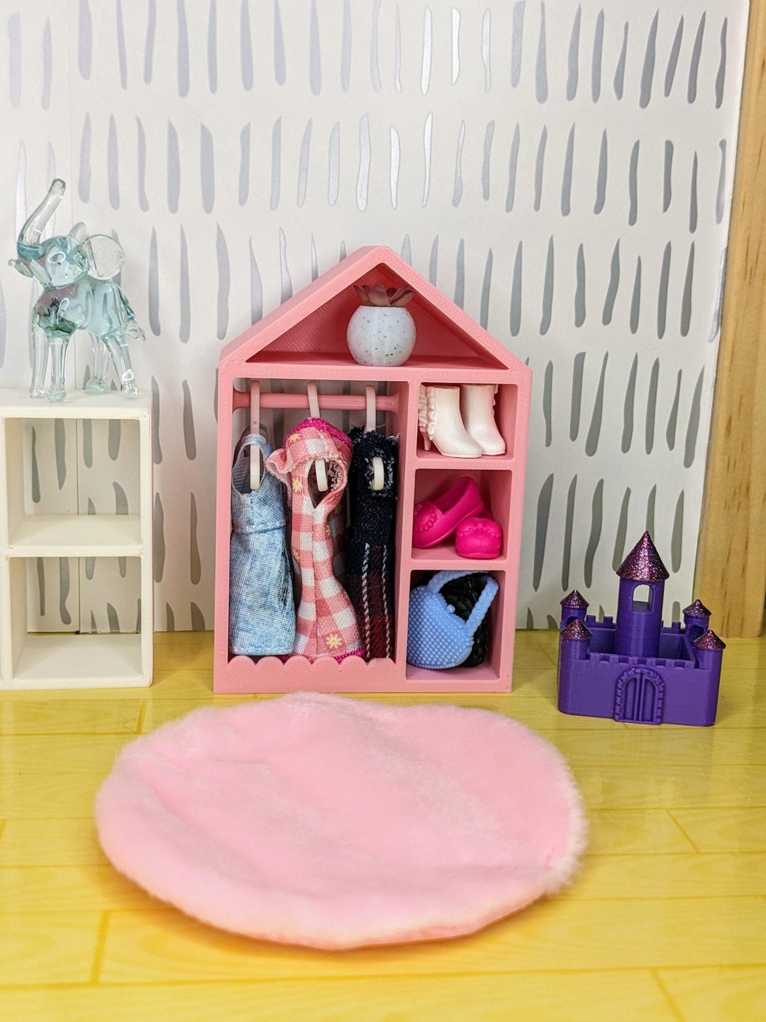 1:12 Kids Dress up Closet | Miniature Kids Closet | Dollhouse Kids ...