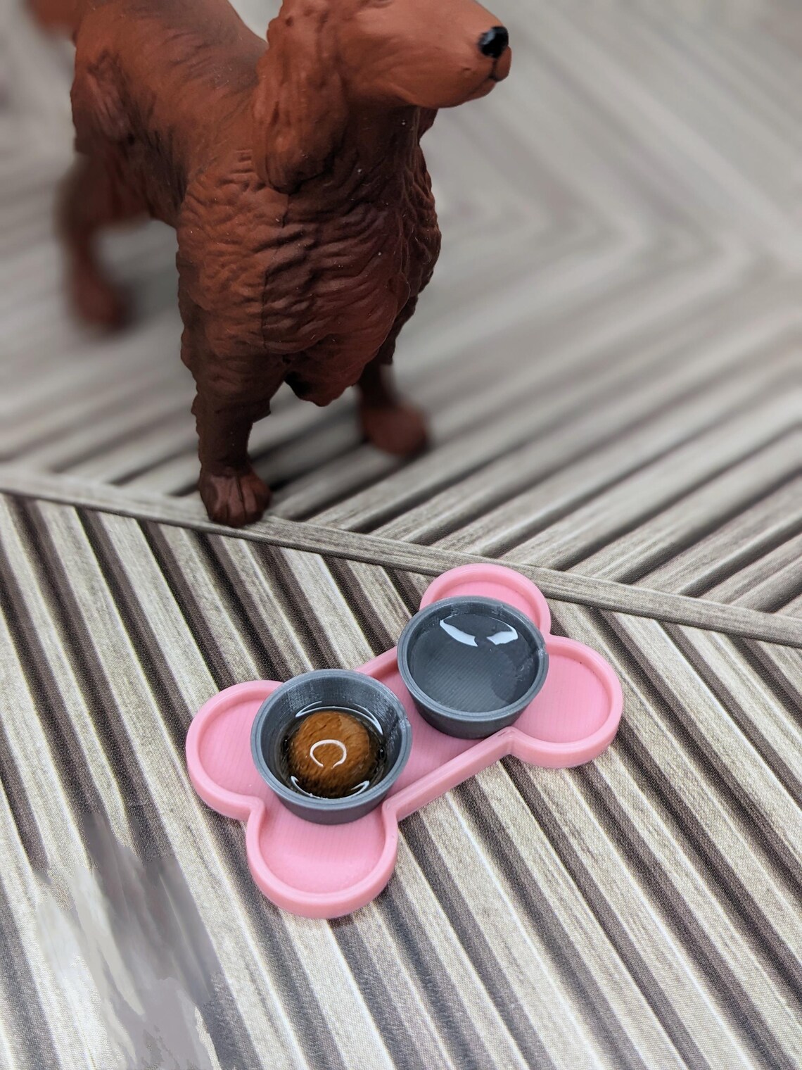 1:12 Dog Food Set | Dollhouse Pet Bowls | Miniature Dog Kibble ...