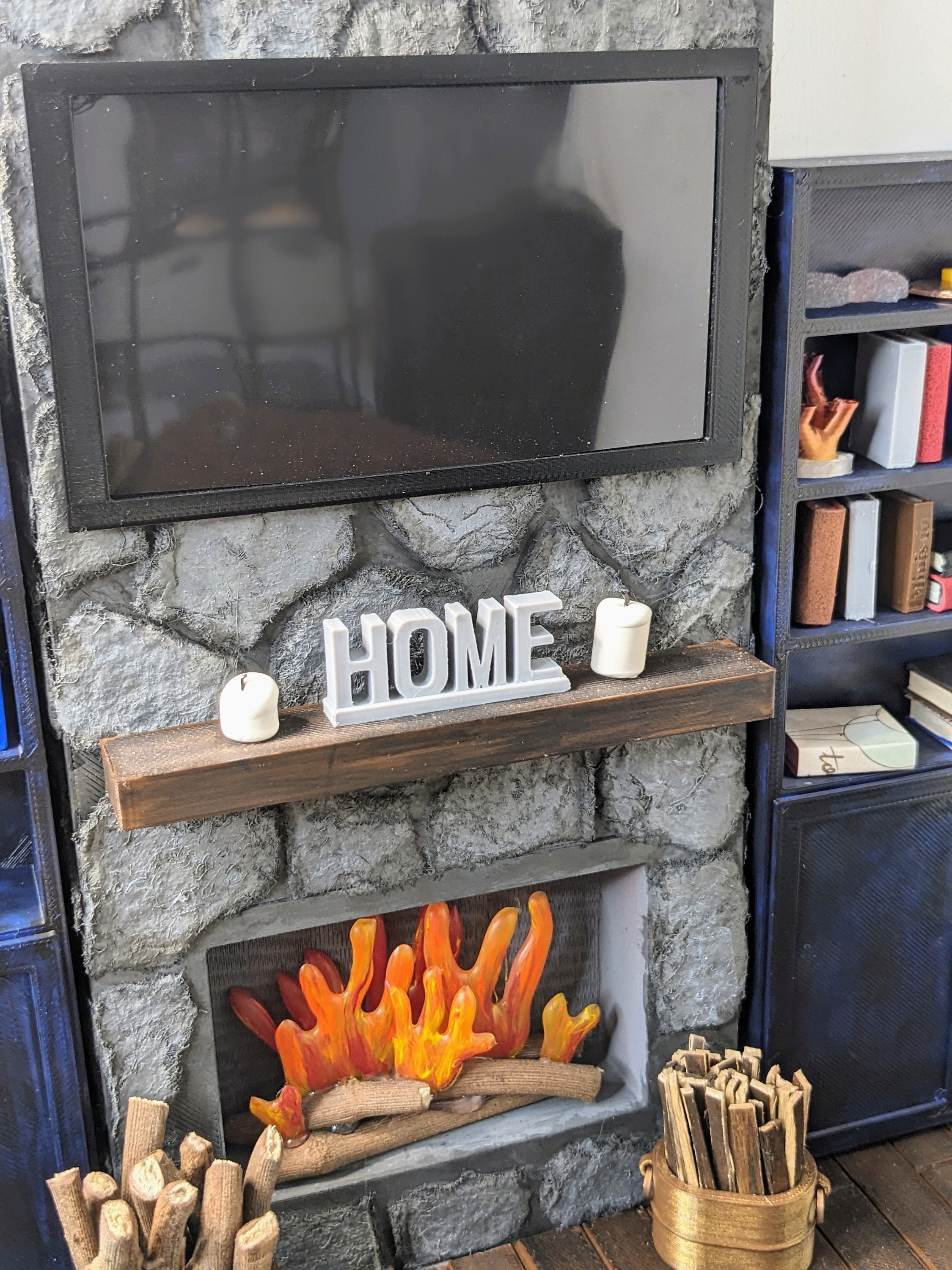 1:12 Word Blocks Miniature Signs Dollhouse Letter Blocks Miniature ...