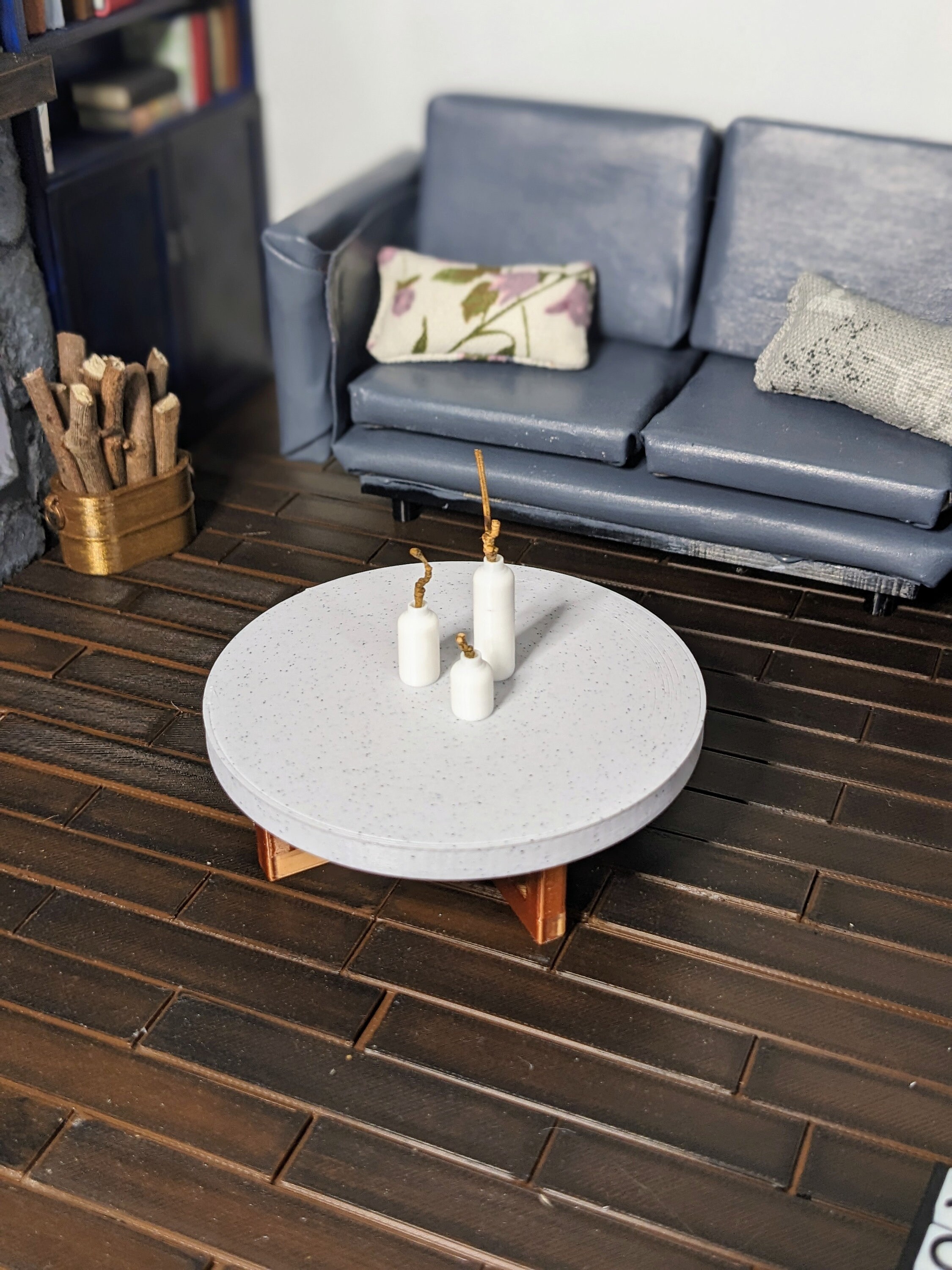 1:12 Coffee Table Modern Luxe Coffee Table Dollhouse &miniature ...