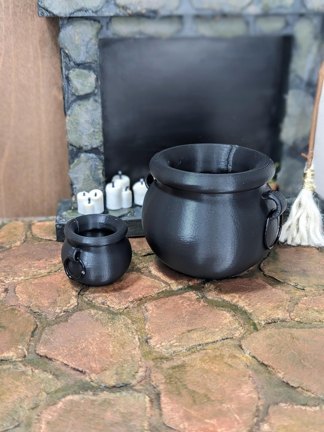 1:12 Cauldron | Dollhouse Witch Cauldron | Miniature Cauldron ...