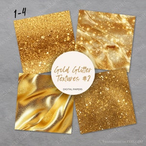 Gold Glitter Digital Paper Seamless Pattern| INSTANT DOWNLOAD | Gold ...