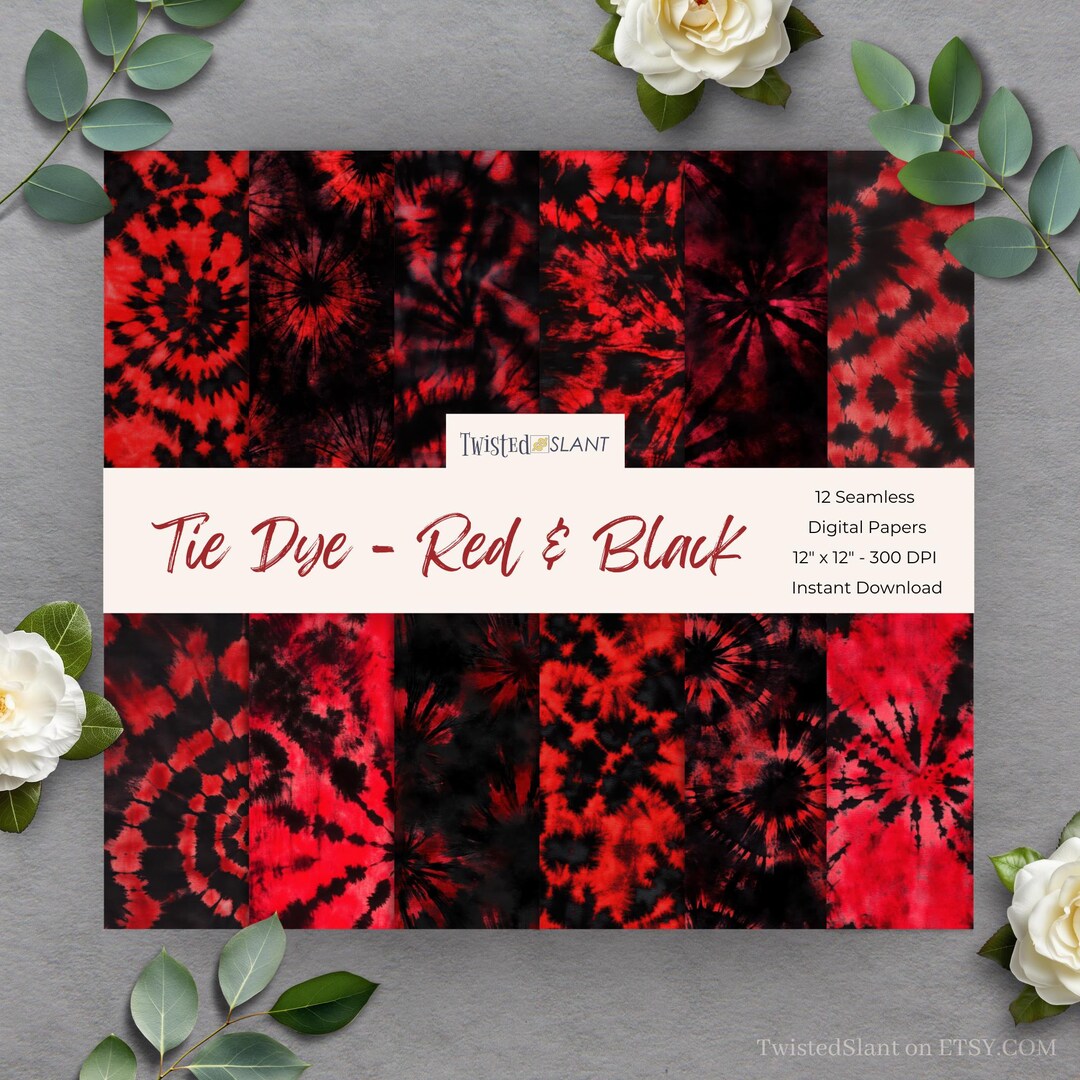 Tye Dye Digital Paper | INSTANT DOWNLOAD | Tie Dye Pattern | Tie and ...