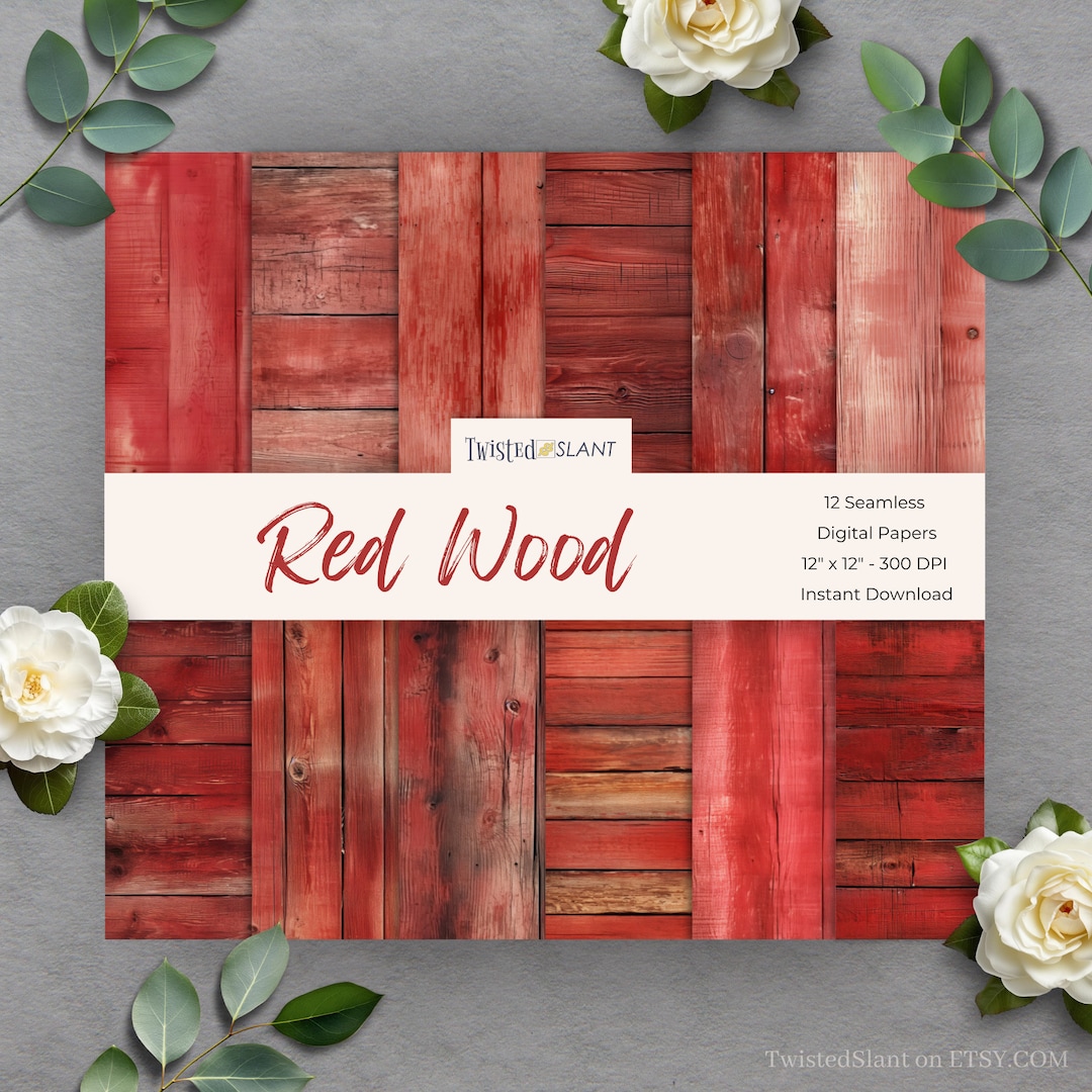 Wood Grain Planks Digital Paper | INSTANT DOWNLOAD | Wood Grain Paper ...