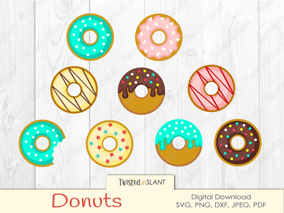 Donuts Svg Donut Clipart Cake Clip Art Donut Clip Art - Etsy