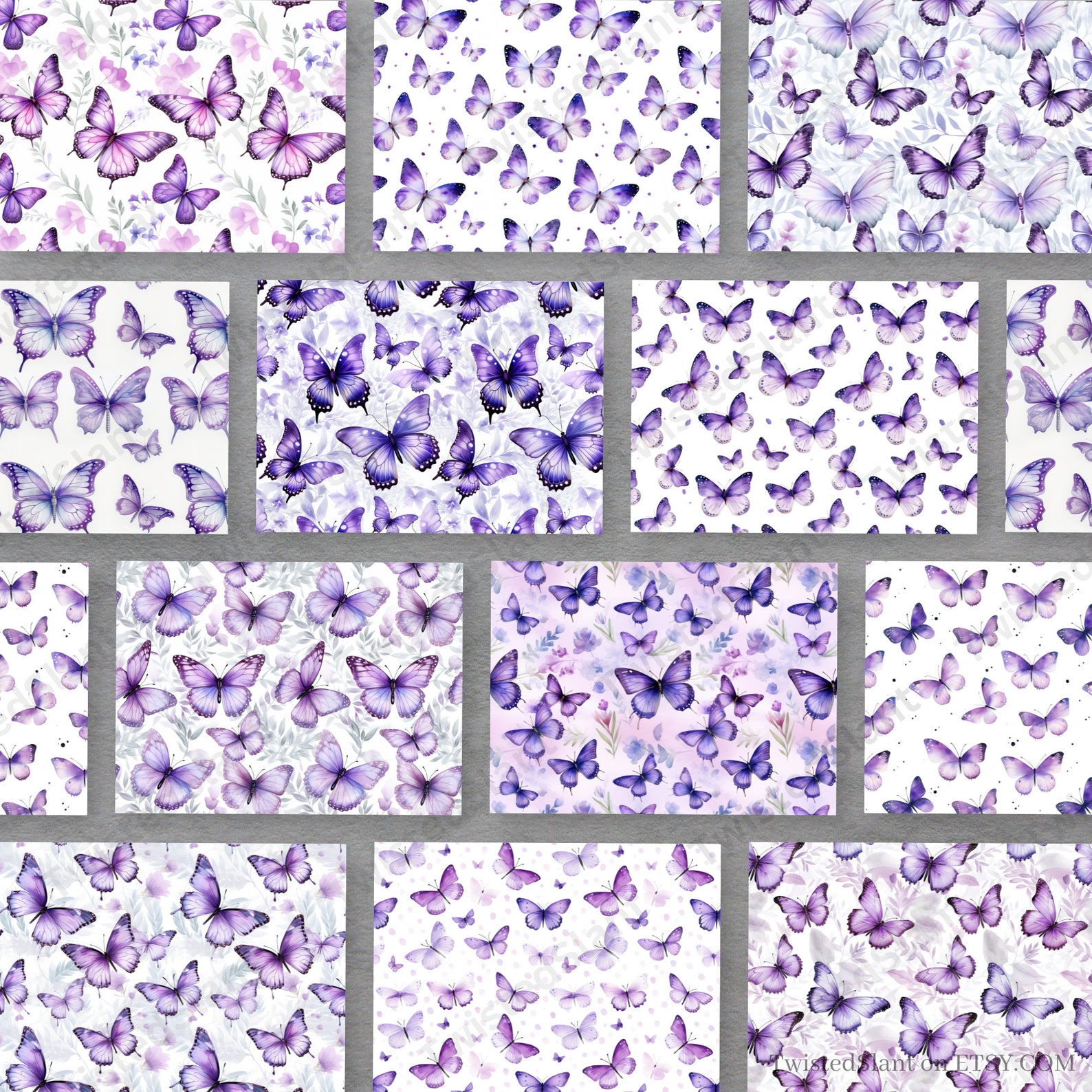 Bright Butterflies Digital Paper | INSTANT DOWNLOAD | Butterfly Digital ...