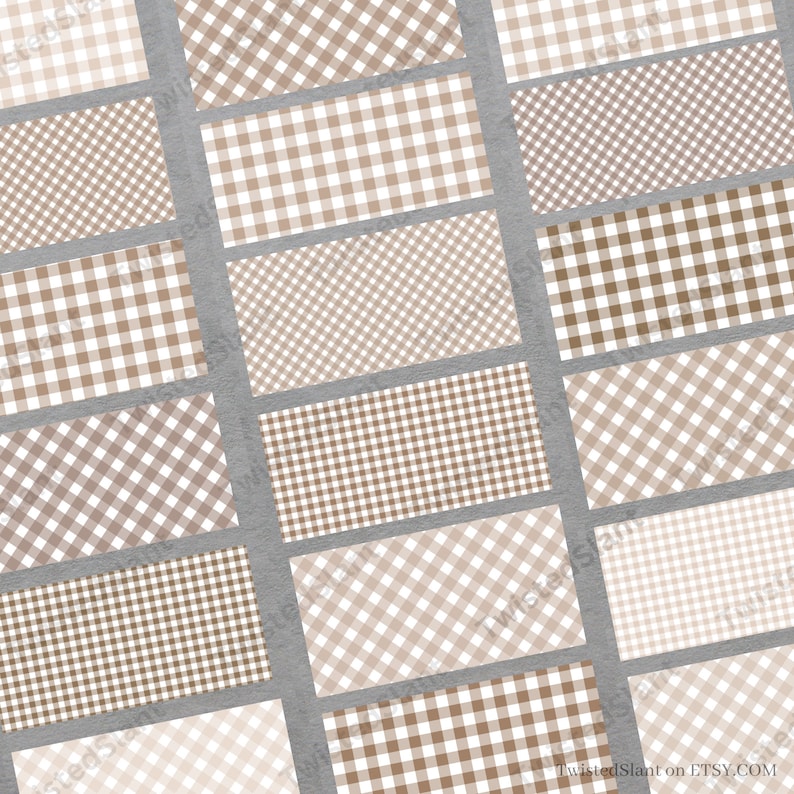Gingham Digital Paper Pack INSTANT DOWNLOAD Gingham Pattern Gingham ...