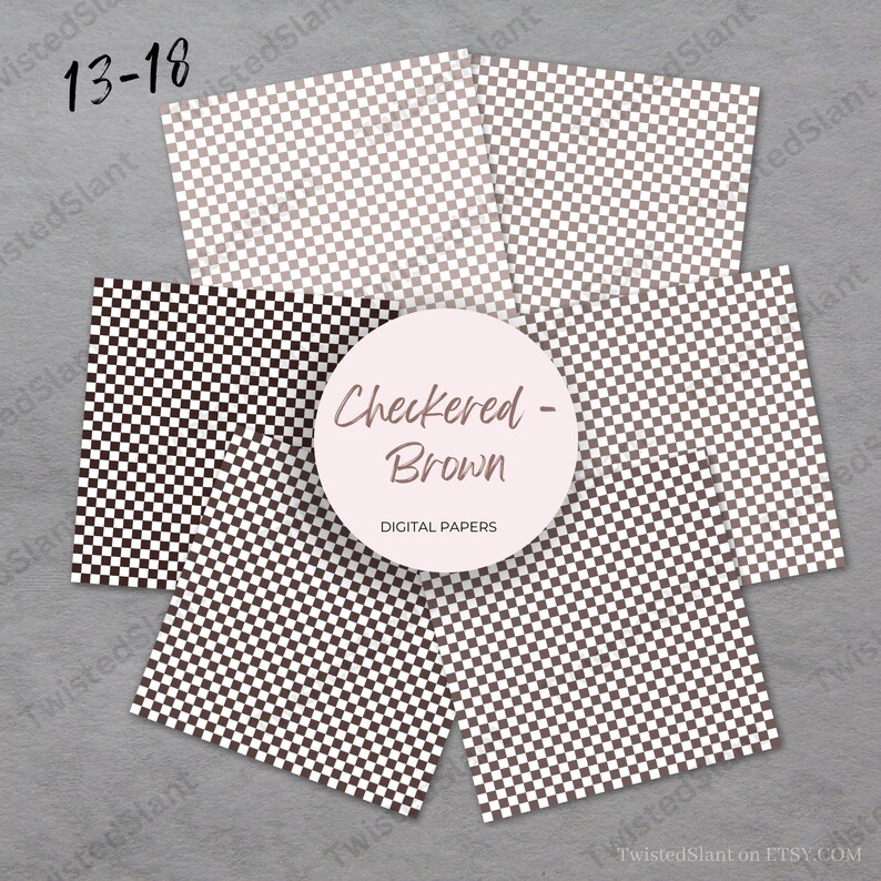 Checkered Digital Paper | INSTANT DOWNLOAD | Checkered Background ...