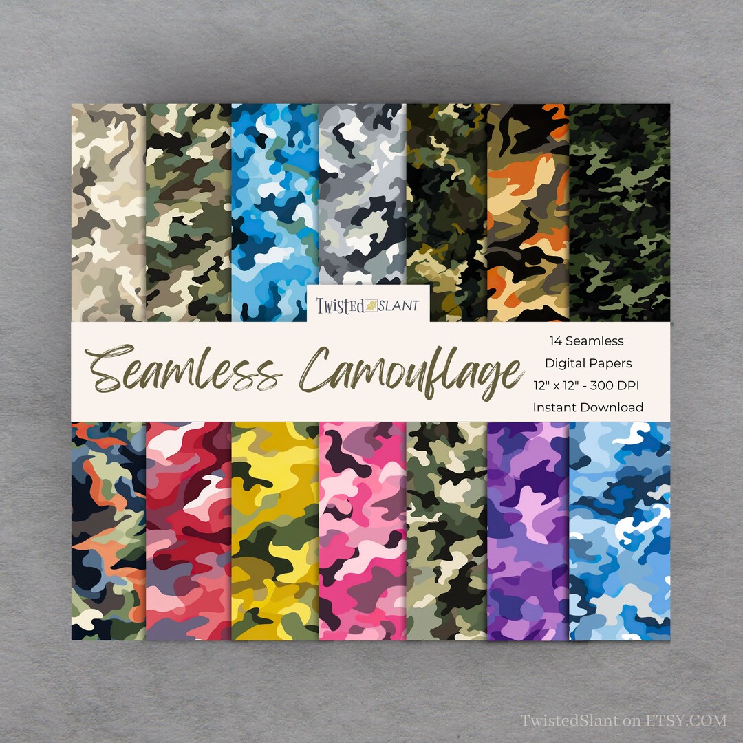 Hunting Camo Digital Paper | INSTANT DOWNLOAD | Camouflage Digital ...