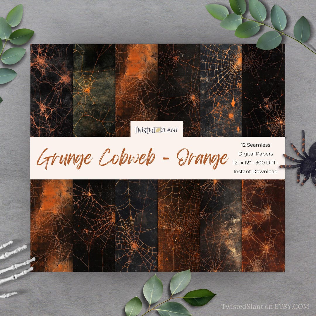 Digital Paper Cobwebs | INSTANT DOWNLOAD | Cobwebs | Seamless Paper ...