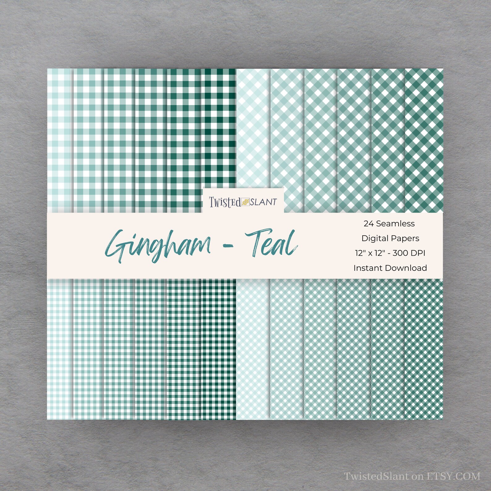 Gingham Digital Paper Pack INSTANT DOWNLOAD Gingham Pattern Gingham ...