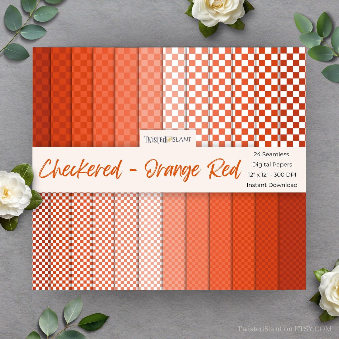 Checkered Digital Paper | INSTANT DOWNLOAD | Checkered Background ...