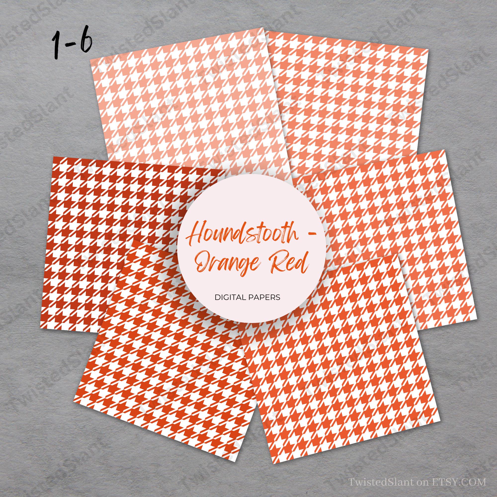 Houndstooth Digital Paper | INSTANT DOWNLOAD | Houndstooth Pattern ...