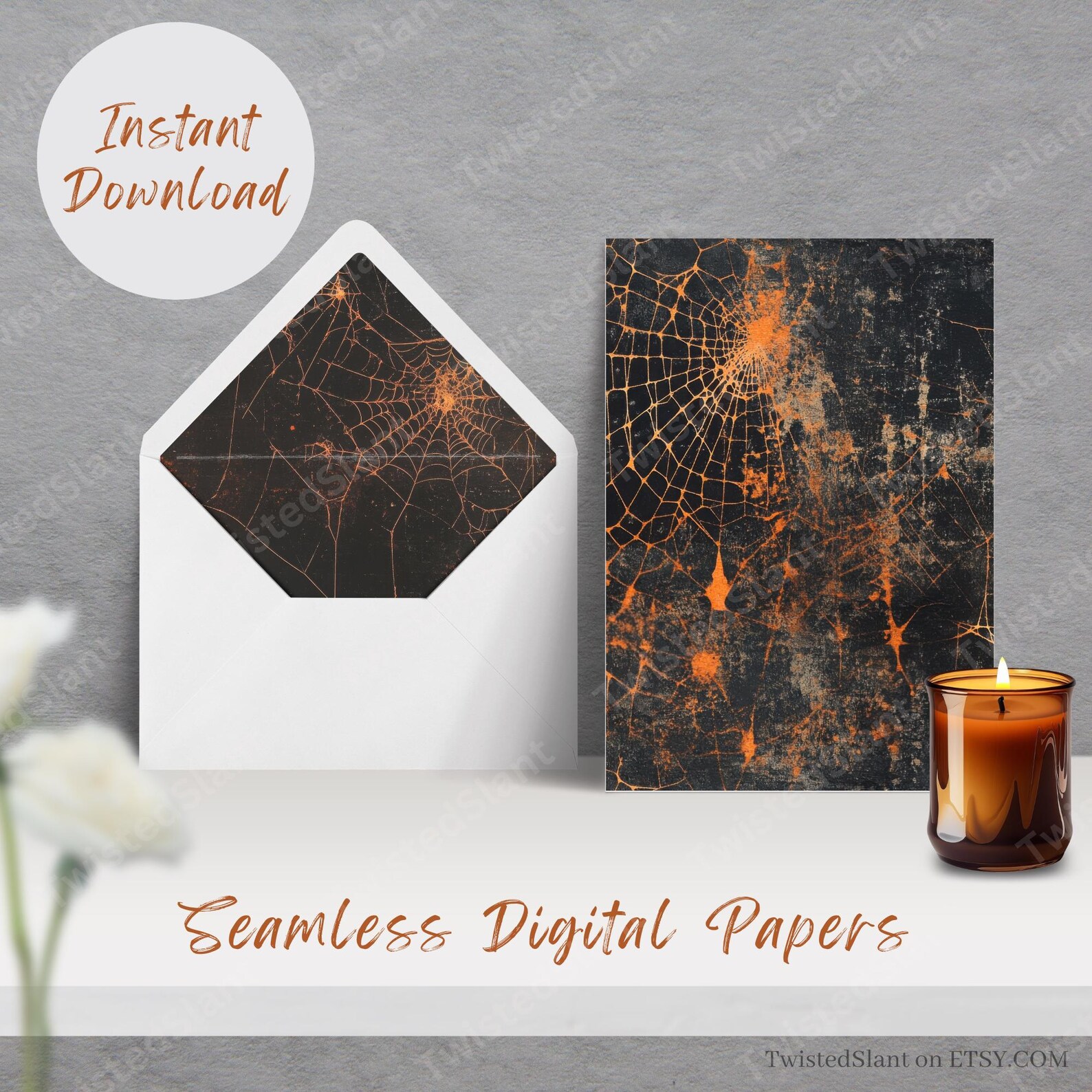 Digital Paper Cobwebs | INSTANT DOWNLOAD | Cobwebs | Seamless Paper ...