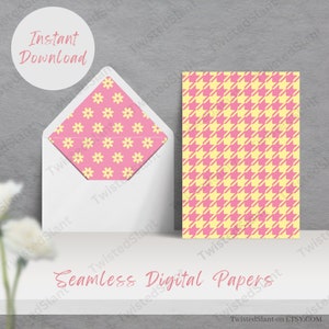 Pink Lemonade Digital Paper | INSTANT DOWNLOAD | Seamless Geometric ...
