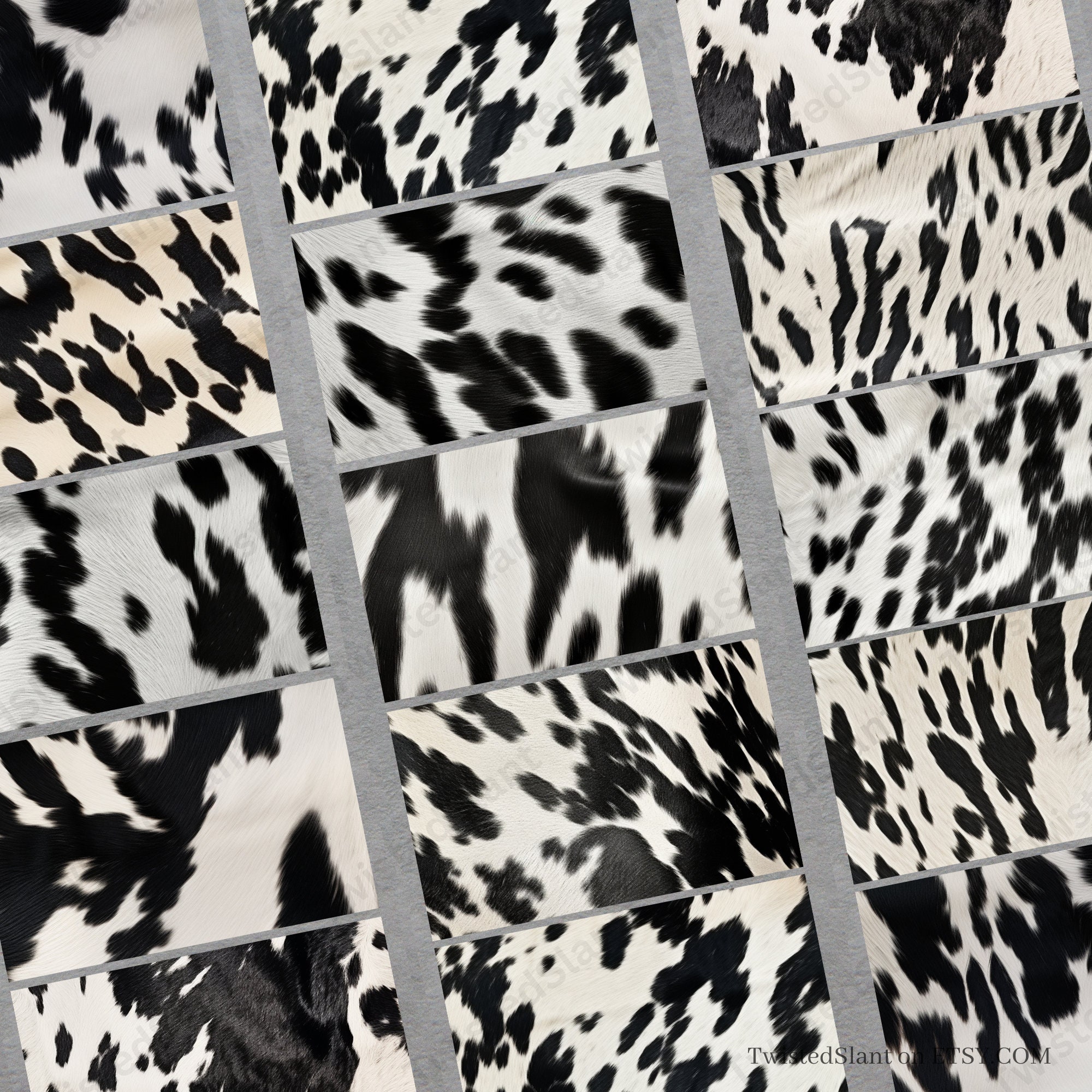 Cowhide Background Digital Paper INSTANT DOWNLOAD Cowhide Digital Paper ...