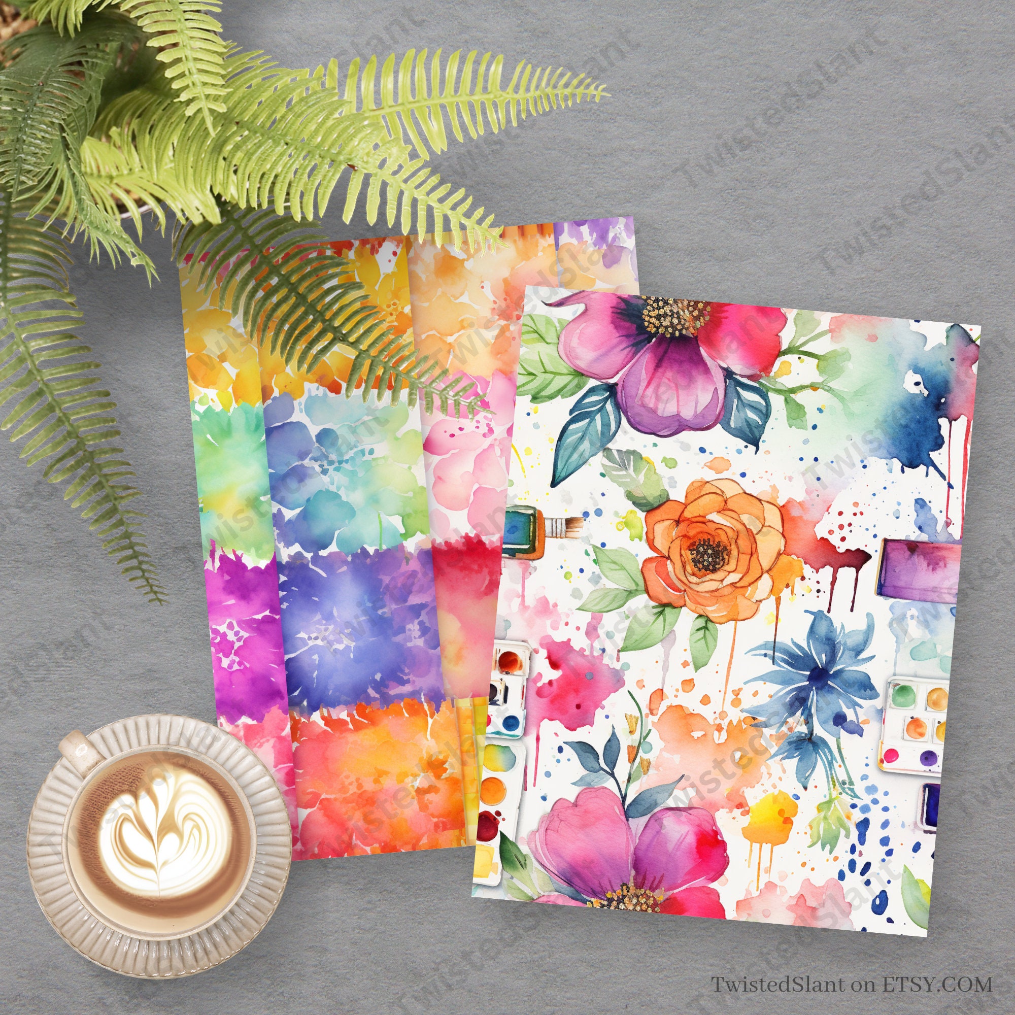 Art Teacher Digital Paper INSTANT DOWNLOAD Seamless Papers - Etsy