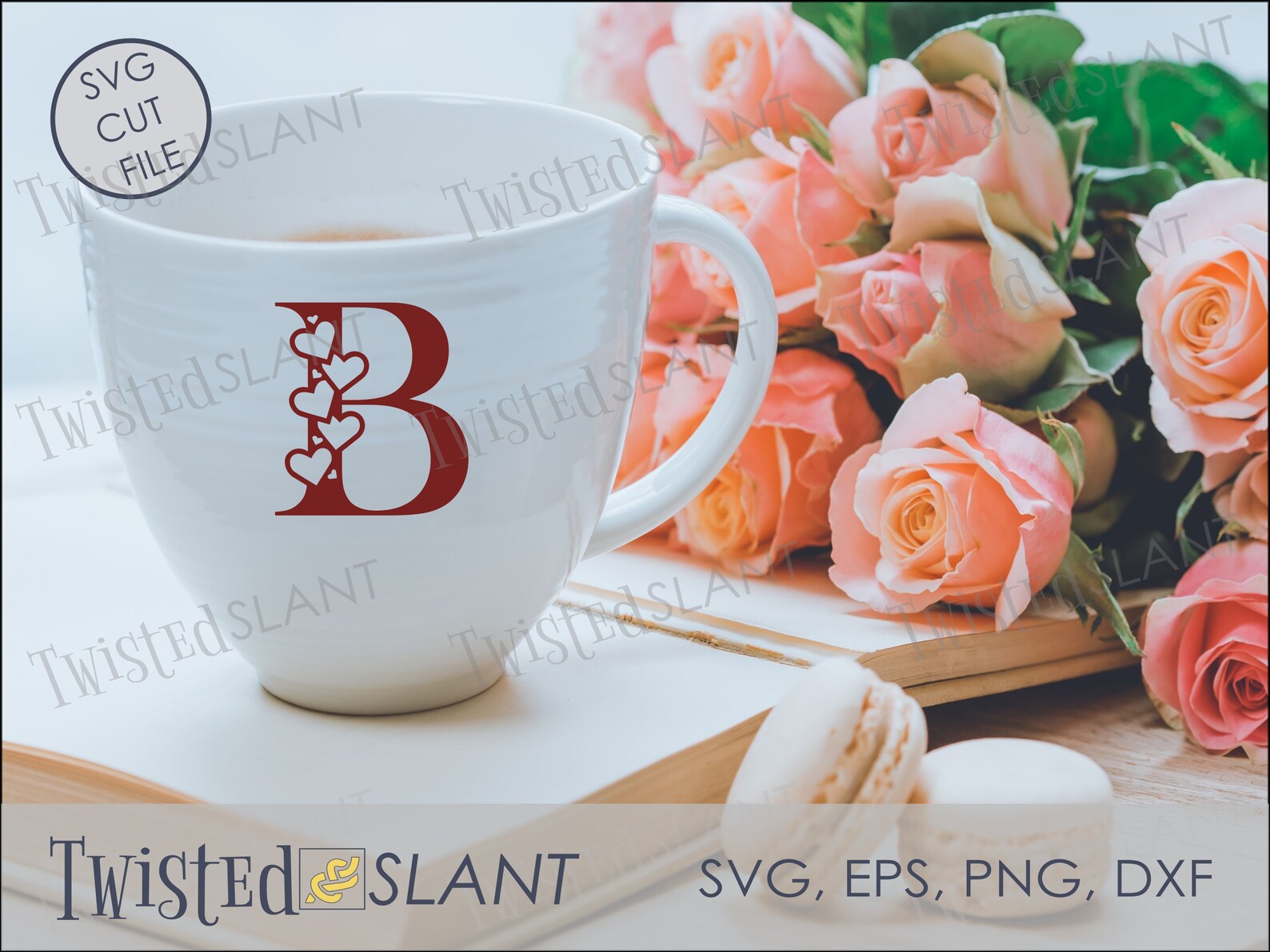 Letter B Split Letter Monogram Svg Modern Font Split - Etsy