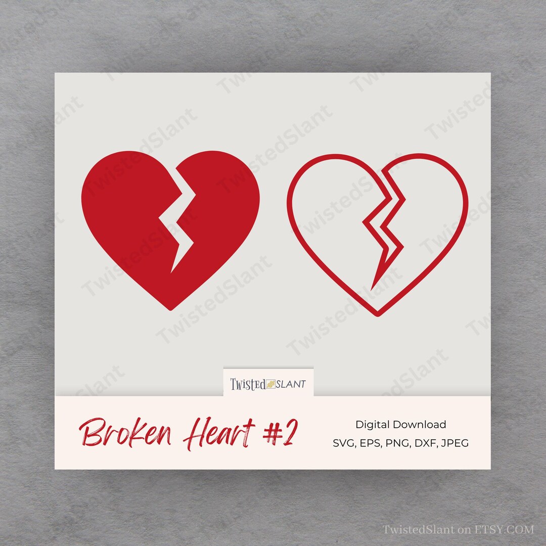 Broken Heart Svg, Open Heart Svg, Heart Svg Bundle, Loveheart, Heart ...