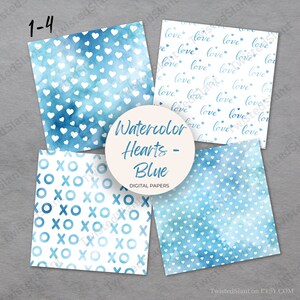 Valentine Hearts Seamless Digital Papers | INSTANT DOWNLOAD ...
