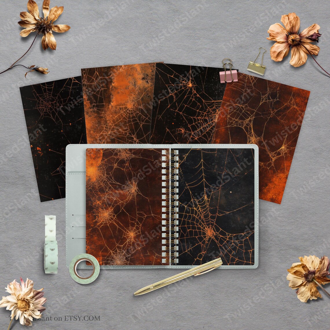 Digital Paper Cobwebs | INSTANT DOWNLOAD | Cobwebs | Seamless Paper ...