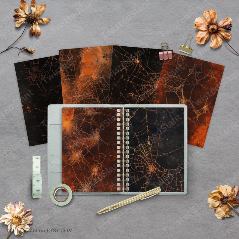 Digital Paper Cobwebs | INSTANT DOWNLOAD | Cobwebs | Seamless Paper ...