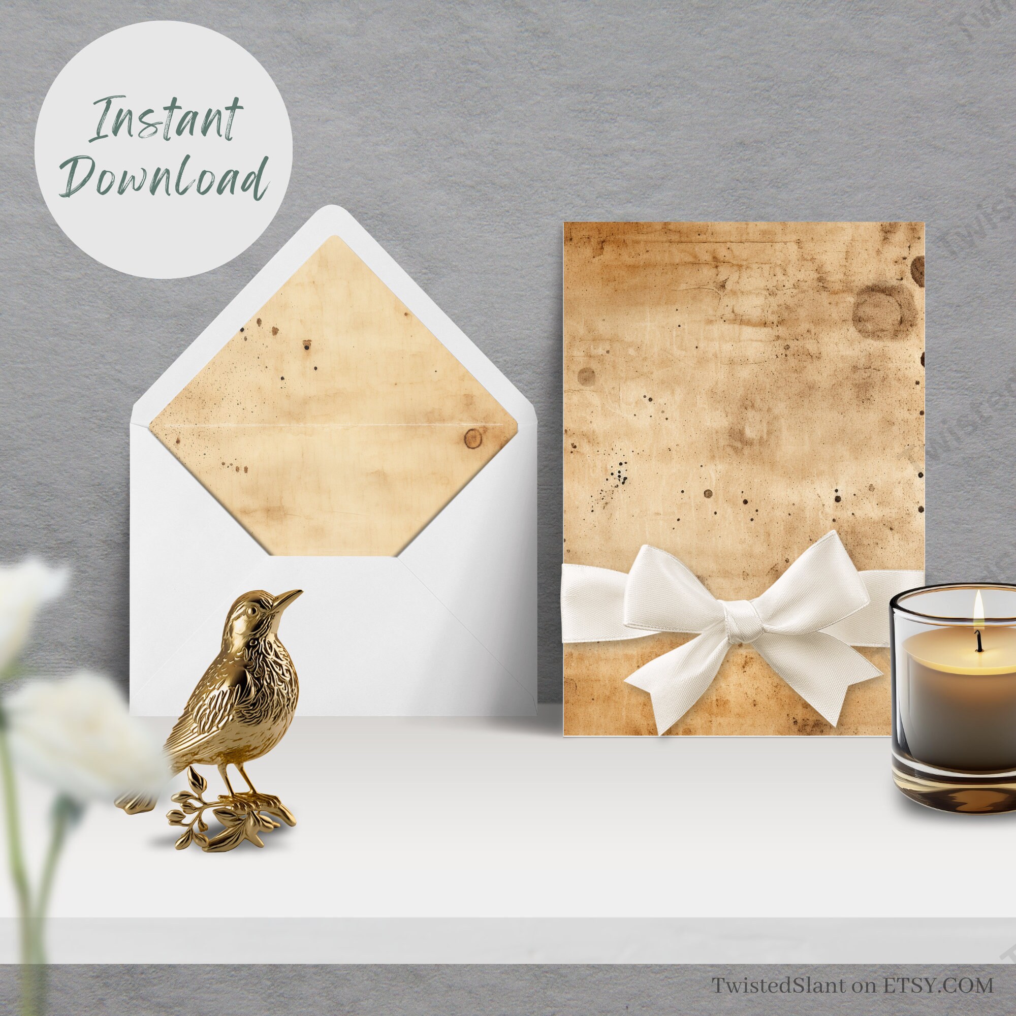 Coffee Tea Stain Paper Digital | INSTANT DOWNLOAD | Coffee Dyed Paper ...