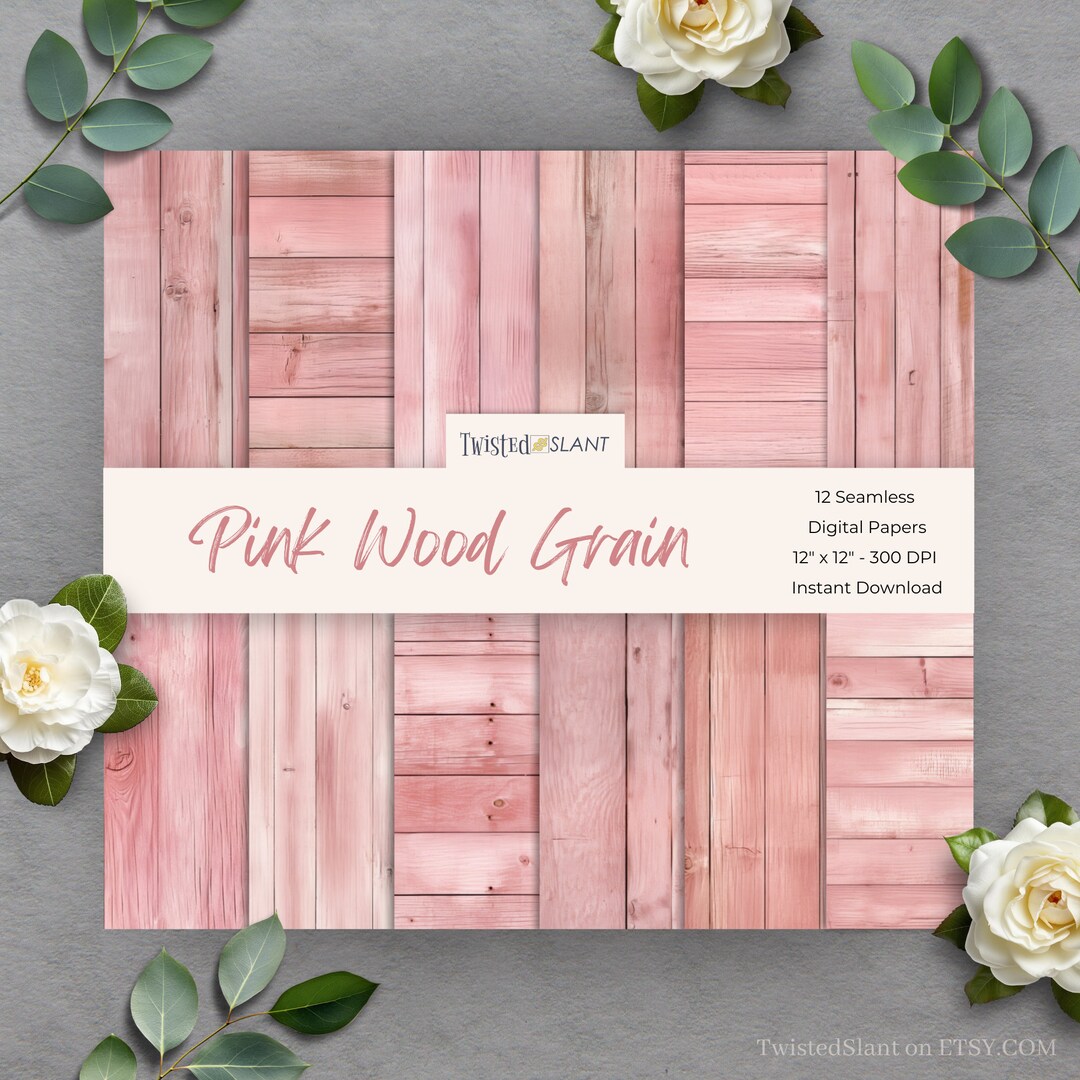 Wood Grain Planks Digital Paper | INSTANT DOWNLOAD | Wood Grain Paper ...