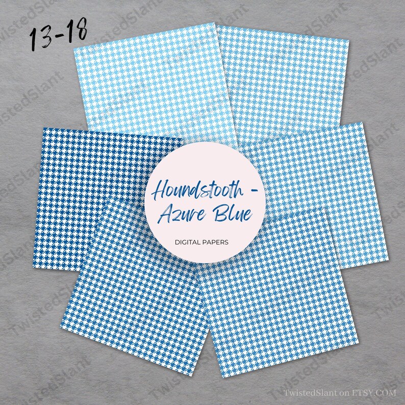 Houndstooth Digital Paper | INSTANT DOWNLOAD | Houndstooth Pattern ...