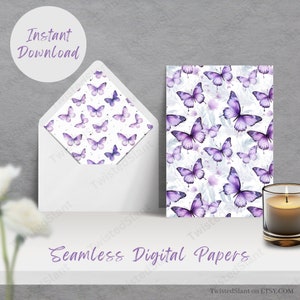 Bright Butterflies Digital Paper | INSTANT DOWNLOAD | Butterfly Digital ...