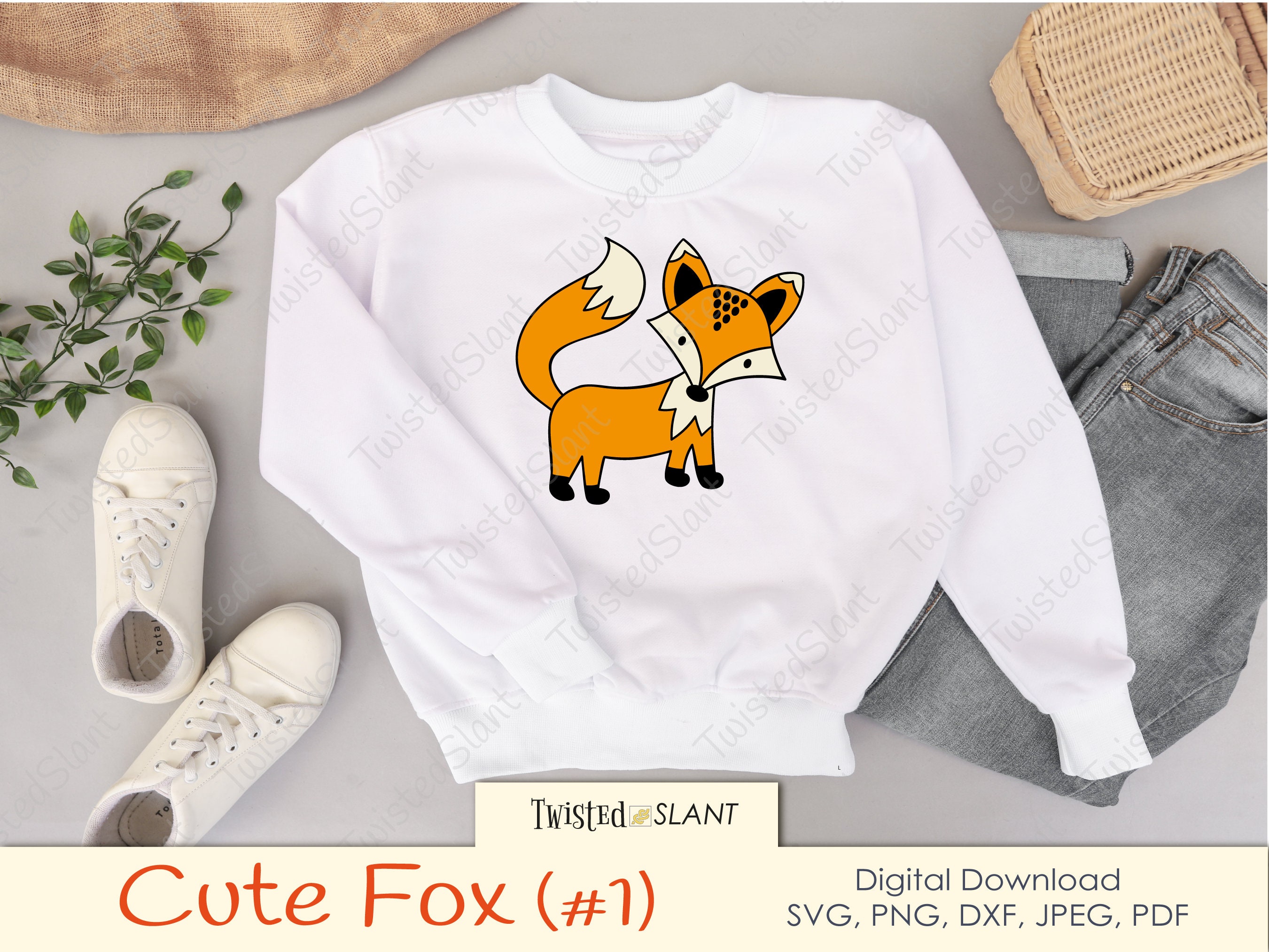 Cute Fox Svg Fox Clip Art Cute Animal Svg Fox Drawing - Etsy