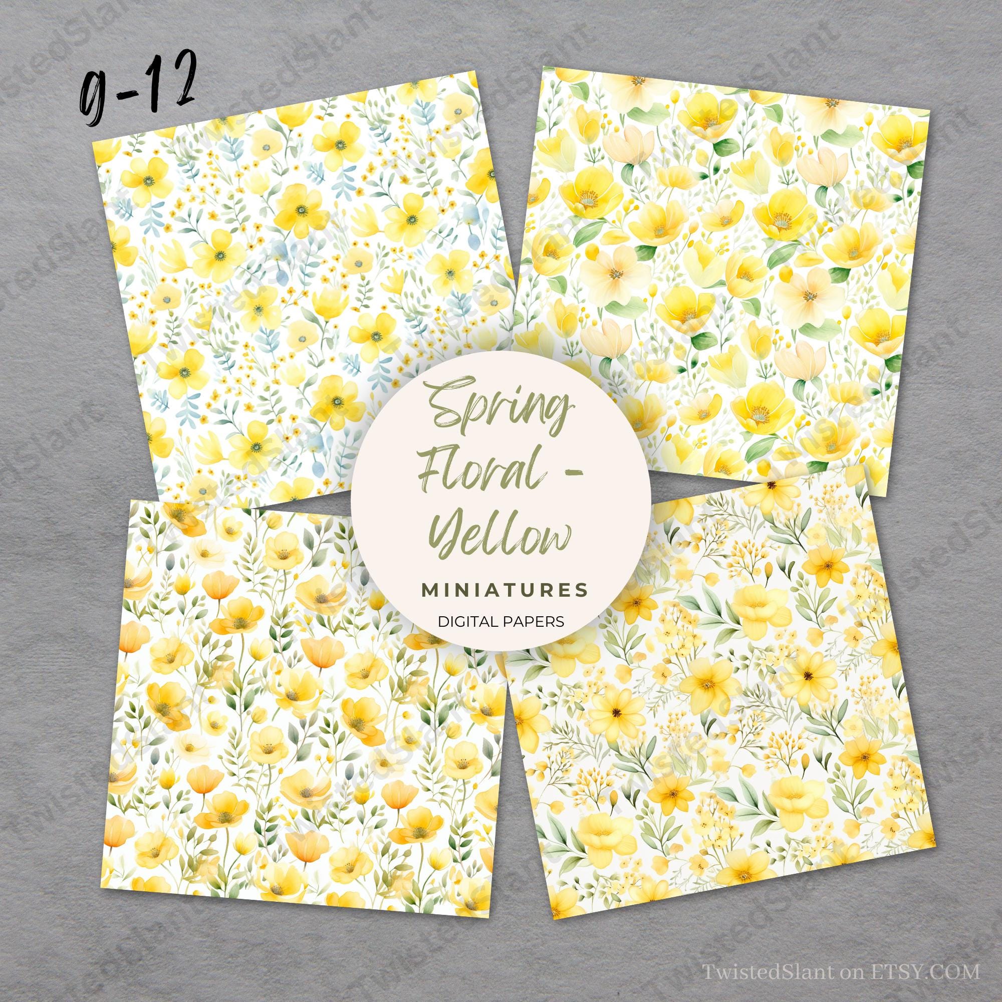 Spring Floral Medley Digital Paper | INSTANT DOWNLOAD | Watercolor ...