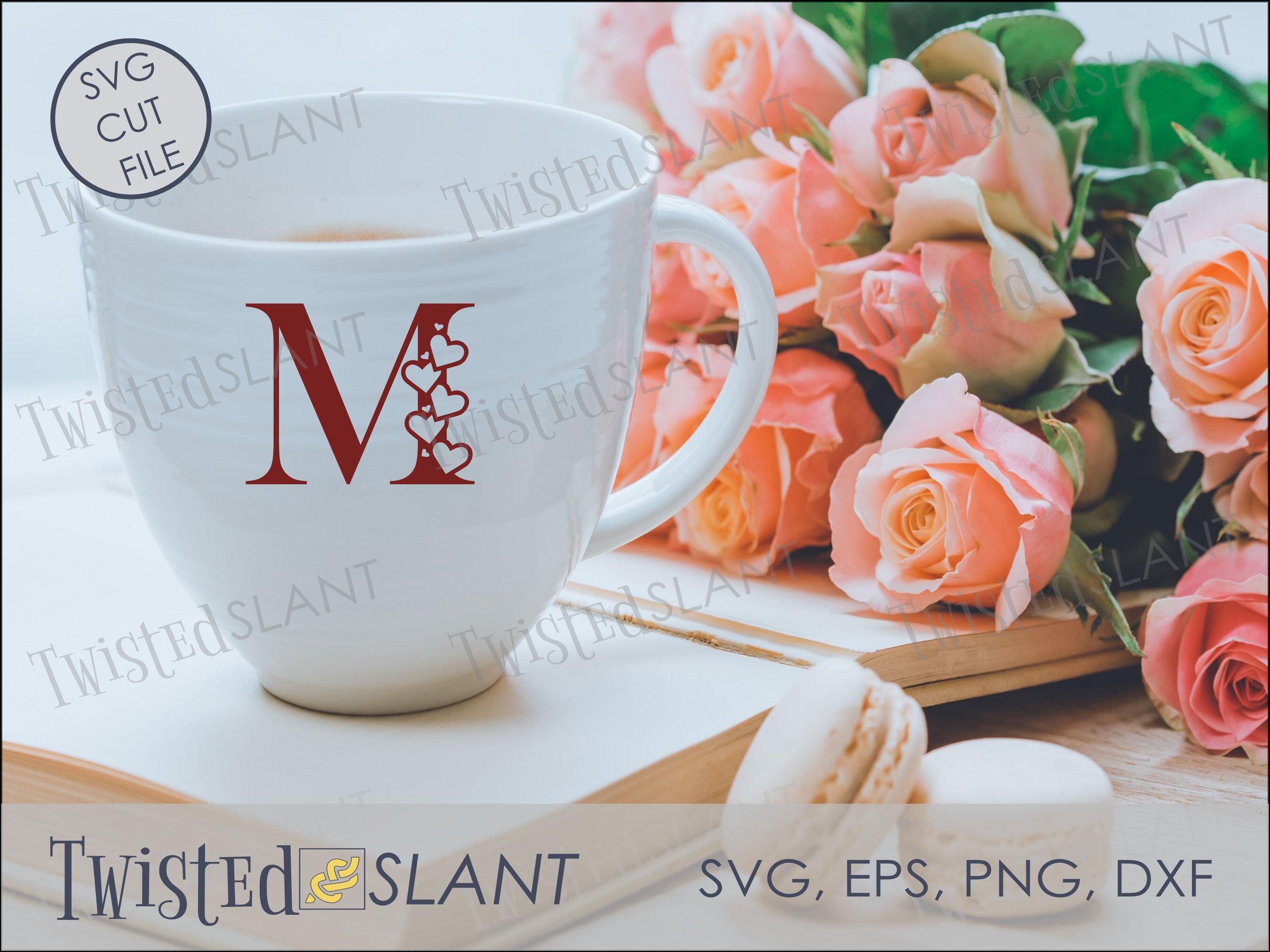 Letter M Split Letter Monogram Svg Modern Font Split - Etsy