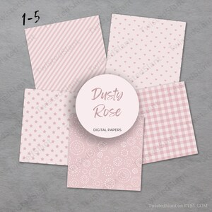 Dusty Rose Seamless | INSTANT DOWNLOAD | Seamless Geometric | Pattern ...