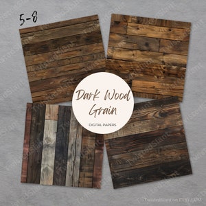 Wood Grain Planks Digital Paper | INSTANT DOWNLOAD | Wood Grain Paper ...