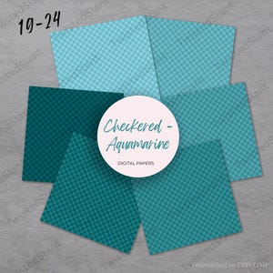 Checkered Digital Paper INSTANT DOWNLOAD Checkered Background Squares ...