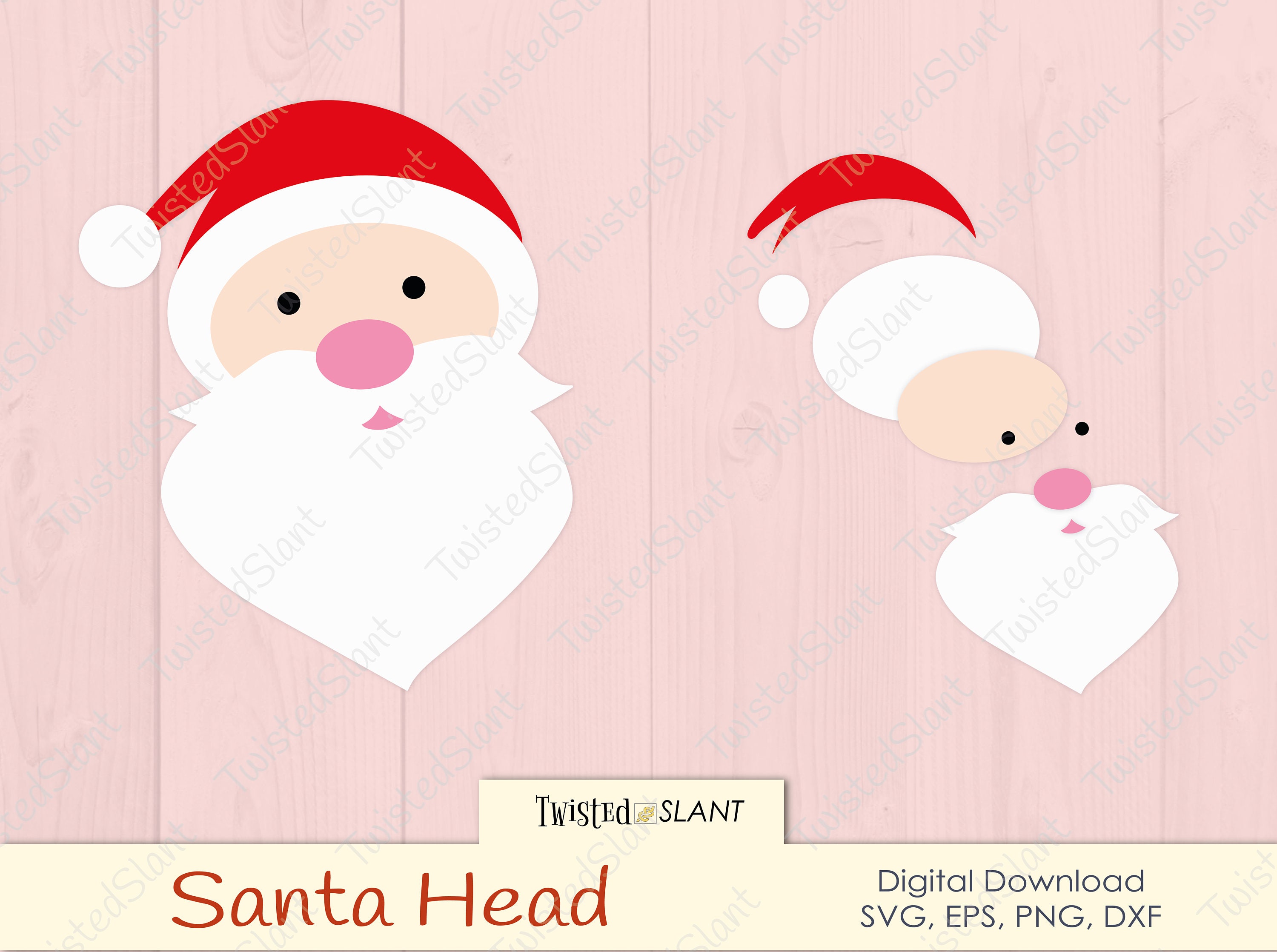 Santa Claus Svg, Santa Claus Clipart, Santa Head Svg, Santa Claus Head ...