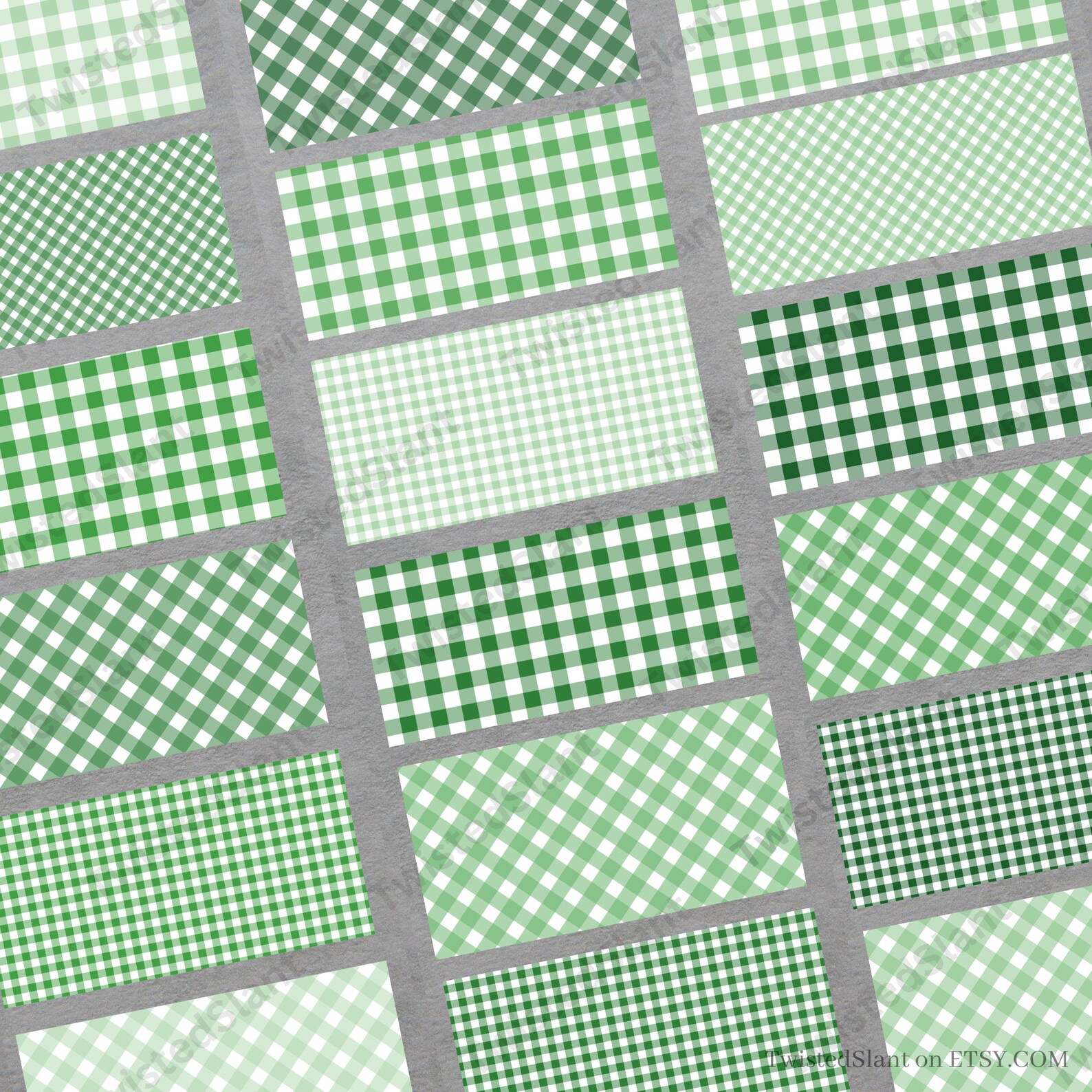 Gingham Digital Paper Pack INSTANT DOWNLOAD Gingham Pattern Gingham ...