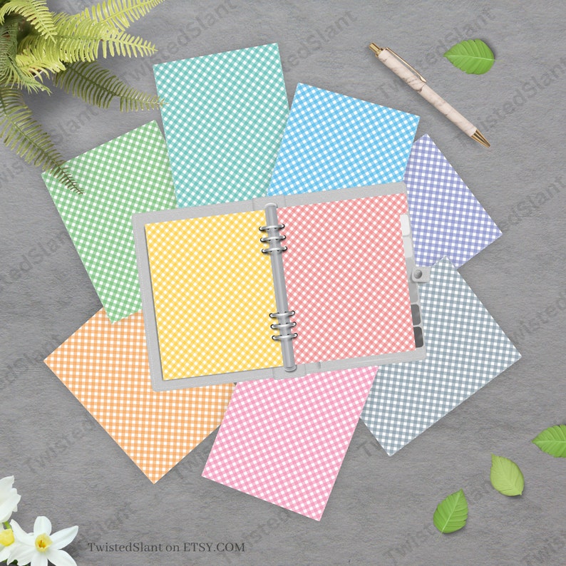 Gingham Digital Paper Pack | INSTANT DOWNLOAD | Gingham Digital Papers ...