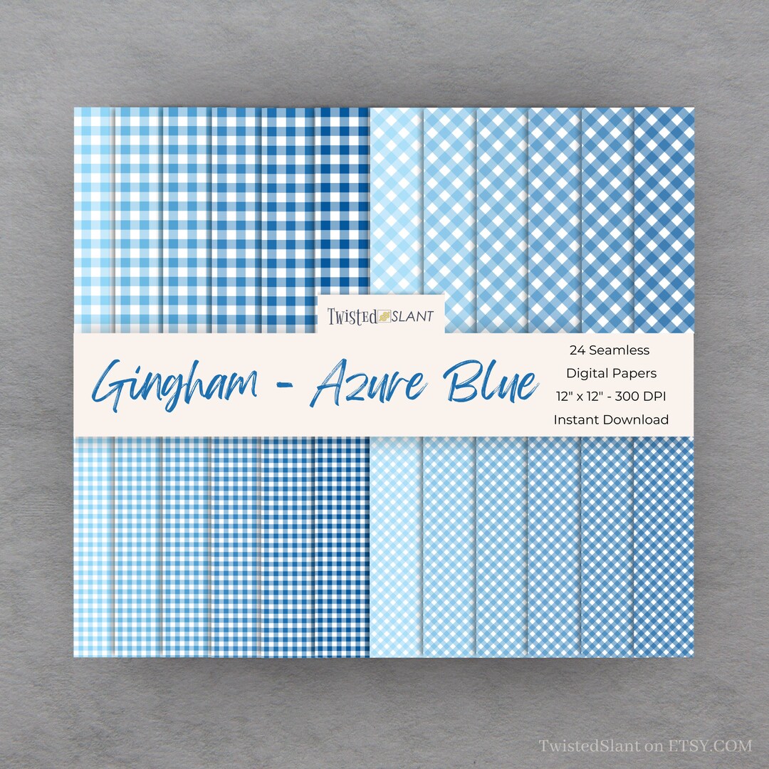 Gingham Digital Paper Pack | INSTANT DOWNLOAD | Gingham Pattern ...