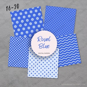 Royal Blue Digital Paper | INSTANT DOWNLOAD | Seamless Geometric ...